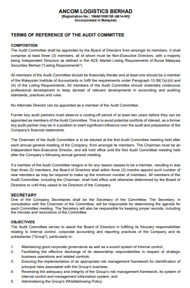 ANCOM LOGISTICS BERHAD